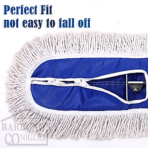 Large Mop Head 24" Industrial Strength Ultimate Cotton Floor Dust Mop Refill, Commercial Cleaner Mop Head Replacement, Dust Mops for Home, Industrial Use - Fit for Standard Size Mop Frame (2)