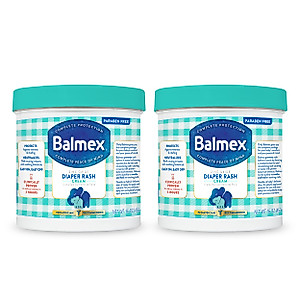 Balmex Complete Protection Baby Diaper Rash Cream with Zinc Oxide + Soothing Botanicals, 16 Oz, Pack of 2