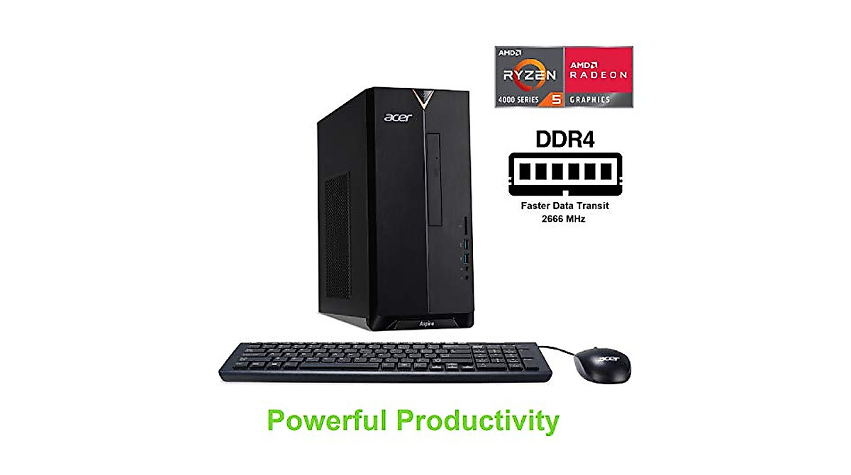 Acer Aspire TC-391 Desktop - Ryzen 5, 12GB, 512GB SSD