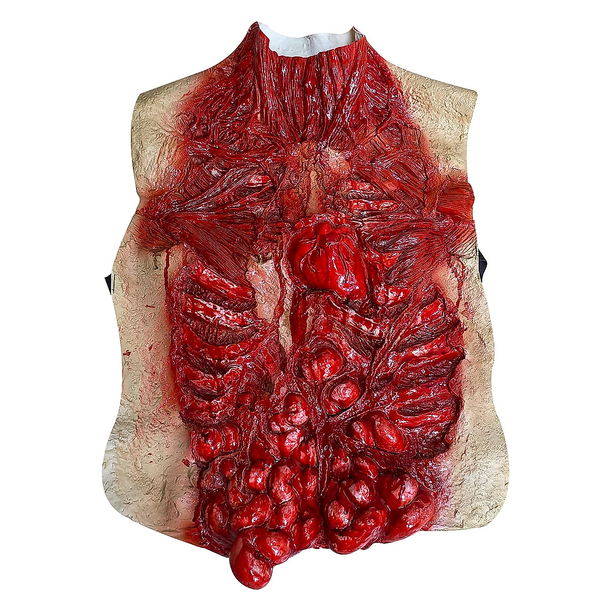 EJWCIG Bloody Intestine Torso Chest Fake Dead Body Creepy Horro Zombie Scary Halloween Decorations Cosplay Props Costumes (Style A)