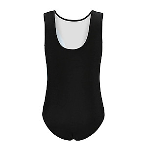 Viriber Leotards For Girls Gymnastics Girls' Activewear Dresses Gymnastics Leotards for Girls Dance Ballet Suit (130（9-10T), Black&Pink … …