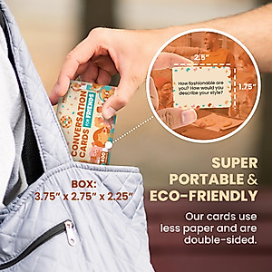 Prompta 400 Conversation Cards for Friends – Casual, Funny Get to Know You Conversation Starters to Connect with Friends