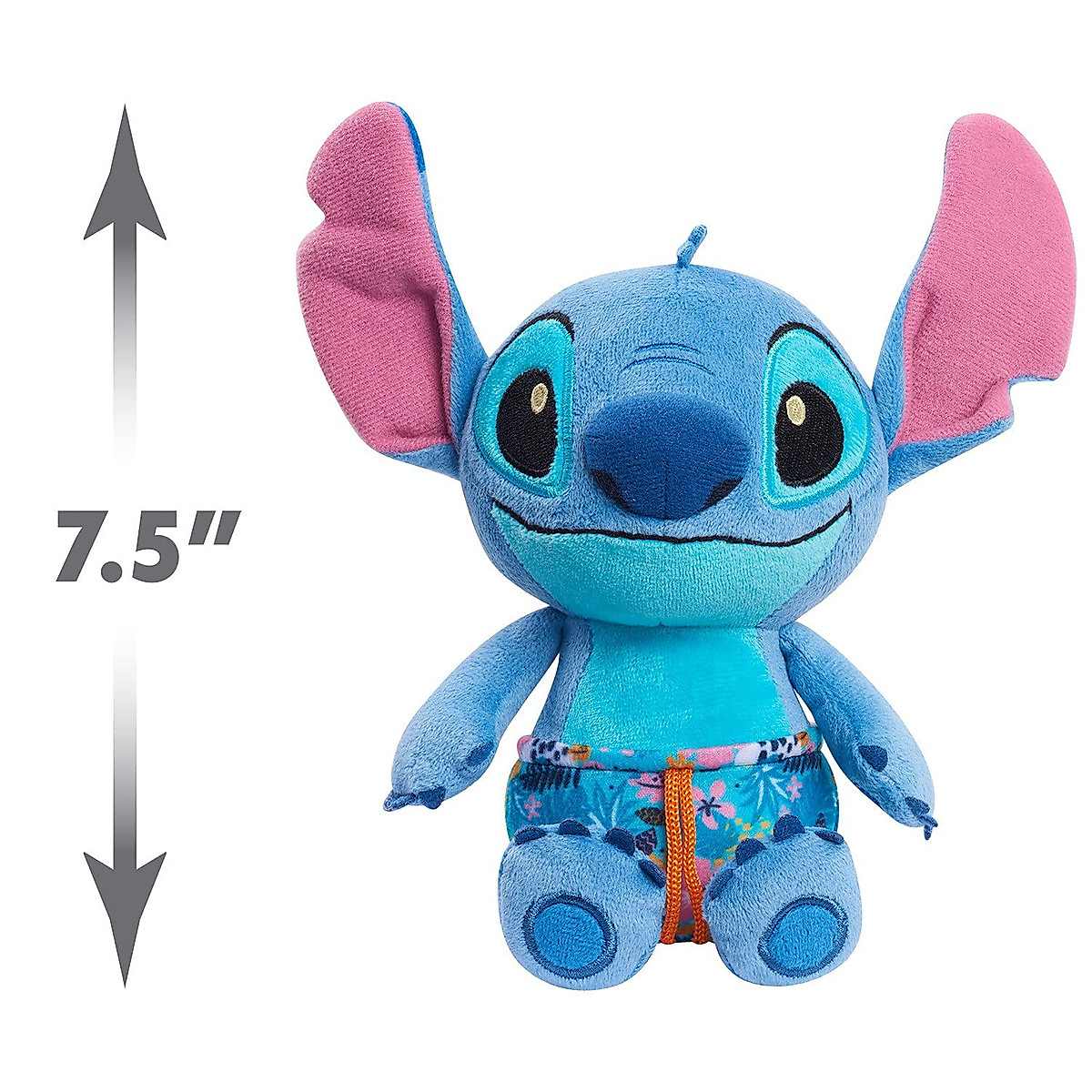 Disney’s Lilo & Stitch 7.5 Inch Stitch Plushie Stuffed Animal, Topical Theme, Alien, Kids Toys for Ages 2 Up by Just Play