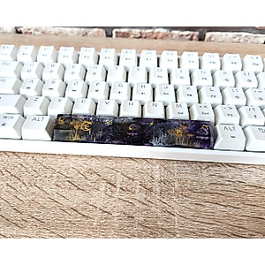 Custom Artisan Purple Galaxy Spacebar Keycap 6.25U (OEM) for RGB Cherry MX Gaming Mechanical Keyboards