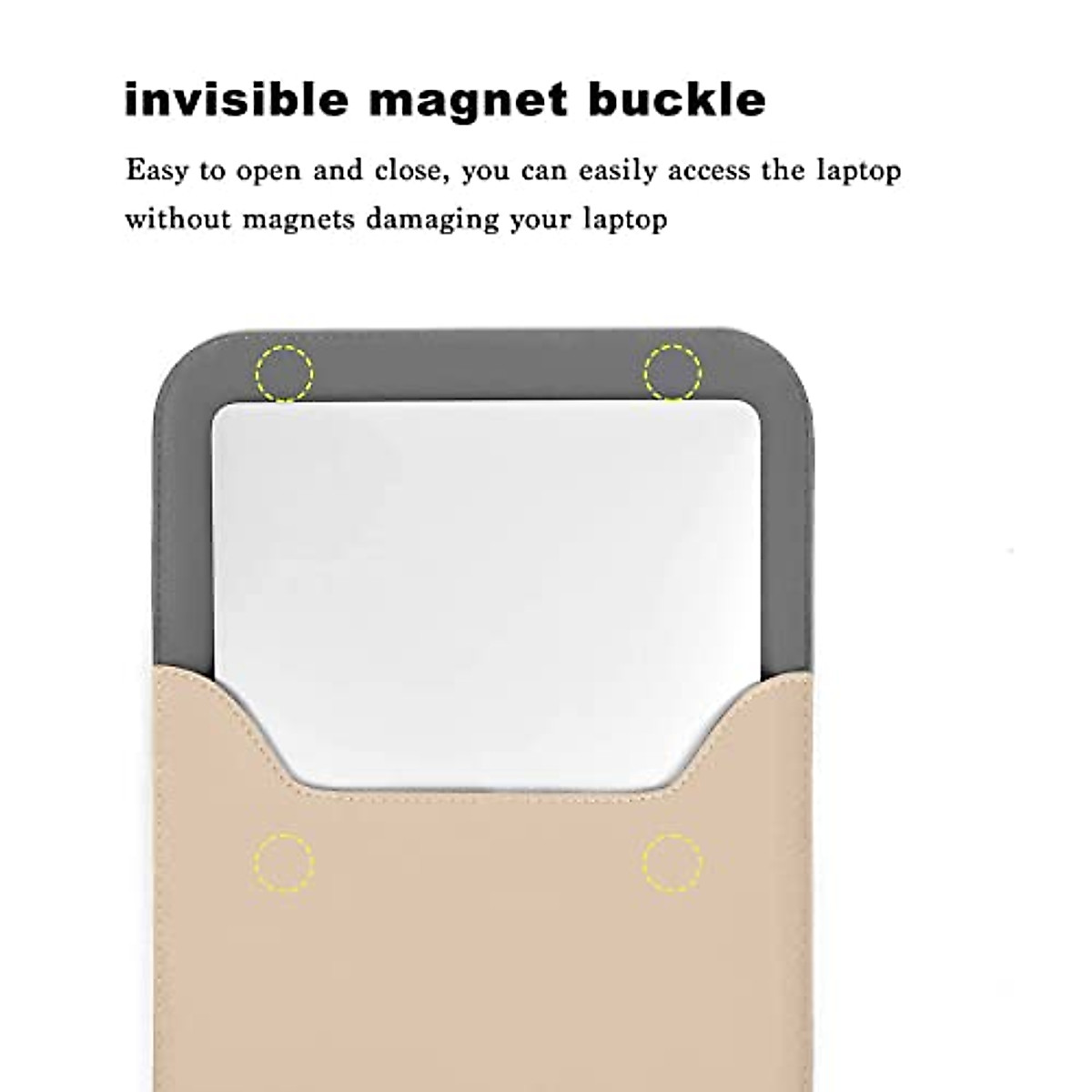 MOSISO Laptop Sleeve Compatible with MacBook Air 13 inch M2 A2681 M1 A2337 A2179 A1932/Pro 13 M2 M1 A2338 A2251 A2289 A2159 A1989 A1706 A1708, Faux Suede Leather Case with Small Bag, Apricot