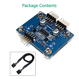 4-Port USB 2.0 High-Speed Data Hub with Power LED for Keyboard Mouse Desktop