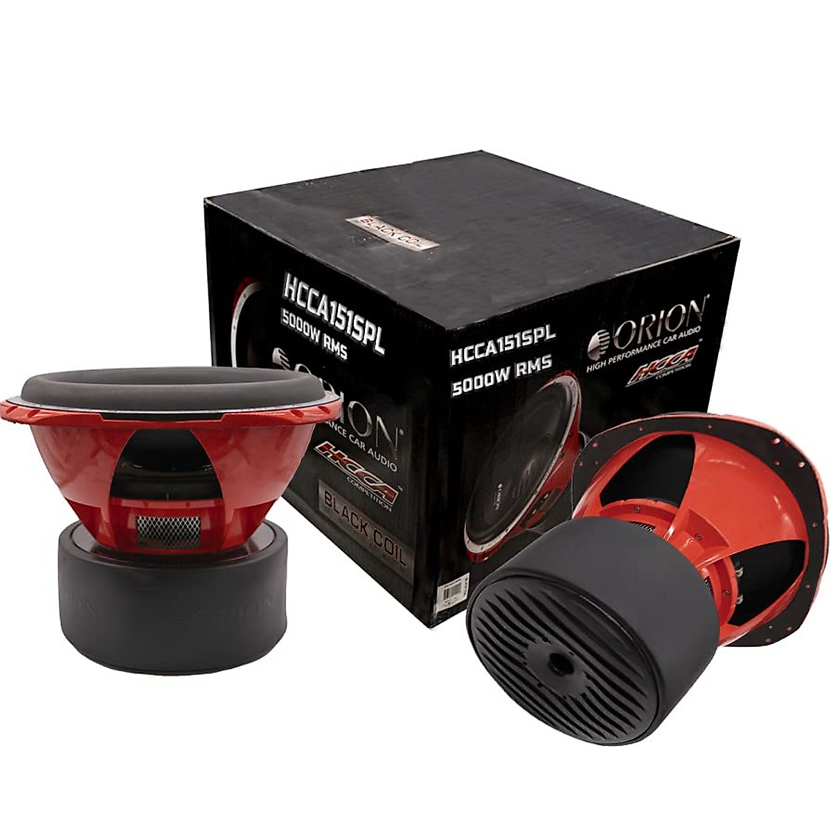 Orion HCCA151SPL 15" 5000 Watts RMS Dual 1 Ohm Competition Car Subwoofer Black Coil