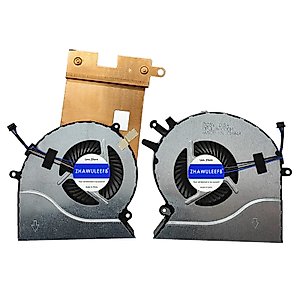 ZHAWULEEFB Replacement New CPU+GPU Cooling Fan for HP Omen 17.3" 17-an 17-an120nr 17-AN010CA 17-AN012DX 17-AN013TX TPN-Q195 Series 931576-001 931577-001 DC5V 0.5A Fan
