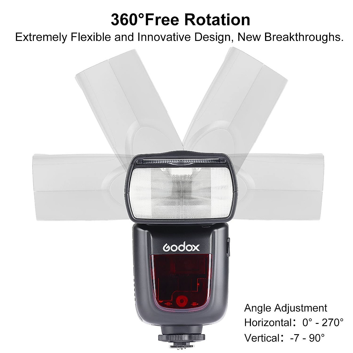 GODOX V860II-S Kit HSS 1/8000s GN60 2.4G TTL 1.5s Recycle Time Li-ion Battery Camera Flash Speedlite Light Compatible for Sony Camera & Color Filters & Diffuser (V860II-S)