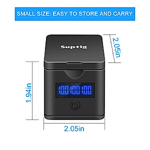 Suptig 2 Pack Batteries Compatible for GoPro Hero 8, GoPro Hero 7 Black, Hero 6, Hero 5 3-Channel Battery Charger Station for Hero 8 Hero 7 Hero 6 Hero 5