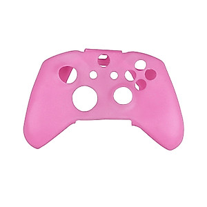 RALAN Glitter Controller Skin for Xbox One, Anti-Slip Silicone Controller Cover Protector Compatible for Xbox 1 Wireless/Wired Gamepad Joystick with 4 Thumb Grips Caps and Black Pro Thumb Grip x 8