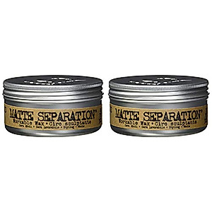 Bed Head Men Matte Separation Workable Wax by TIGI- 3oz (2pk)