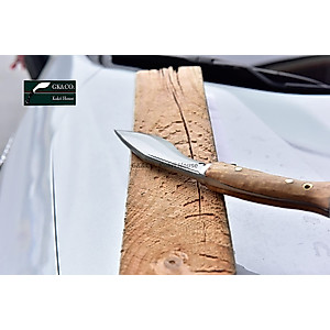 GK&CO. Kukri House Genuine kukri/khukuri - 6 Inch Iraqi Panawal Angkhola Gripper Handle White Sheath Hand Made in Nepal…