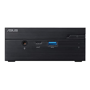 ASUS PN62S Mini PC System with Intel Core i5-10210U, 8GB DDR4 RAM, M.2 PCIE 256GB SSD, WiFi 6, Bluetooth, USB-C, Windows 10 Pro (PN62S-SYS582PXFD), Black