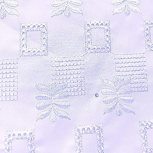 Cotton Swiss Voile Lace Fabric 5 Yards White African Dry Lace Fabric Nigerian Lace Fabric Dubai Embroidery Lace Fabric with Stones（White BB52)