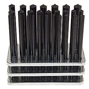 LLDSIMEX 28 Piece Transfer Punch Set 3/32"-1/2" by 64ths Plus 17/32"