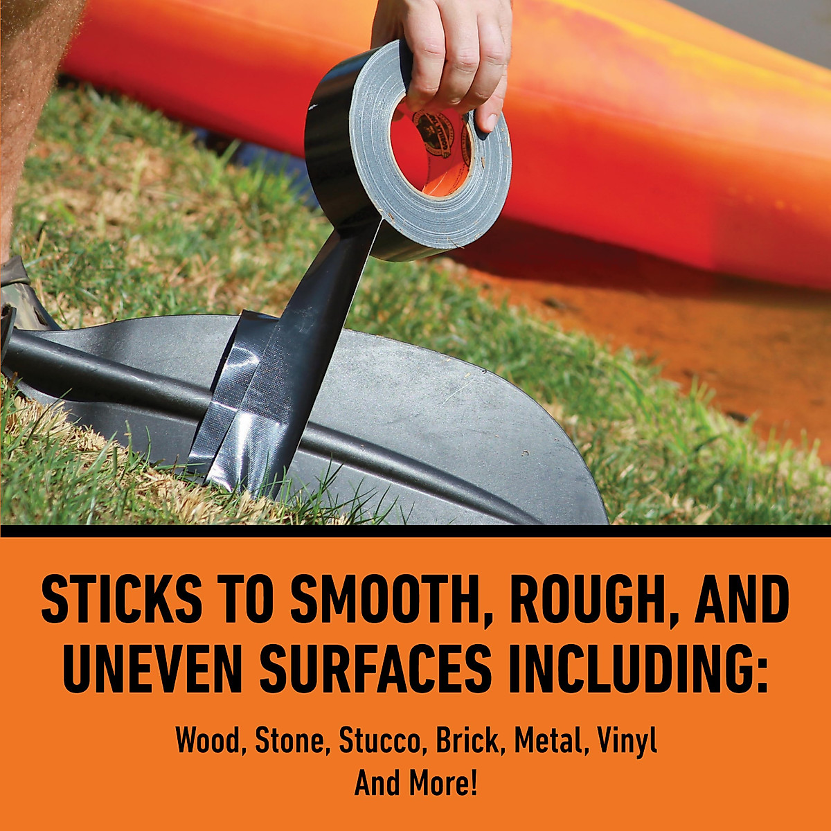 Gorilla Tape, Duct Tape, Utility Tape, Triple Layer Strength, Indoor & Outdoor, Weather Resistant Shell, 1.88 in x 35 yd, Black, (Pack of 2)