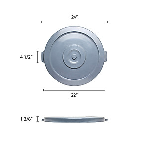 TigerChef Lid for 32-Gallon, Grey, PLTC032G [Kitchen]