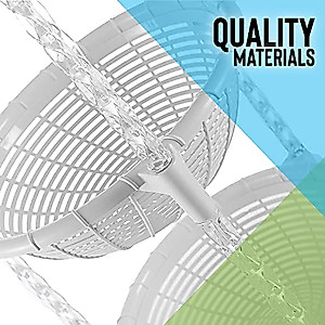 Uncluttered Designs Stacking Basket Bins (3 Tier + Plate) — Display for Fruit, Potato, Onion & Produce — Crafts, Art Supplies & Housewares Organizer — Bedroom & Bathroom Organization & Storage (White)