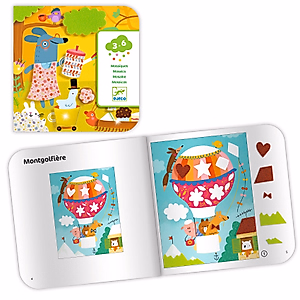 DJECO Fun Foam Sticker Mosaic Craft Kit, Multi