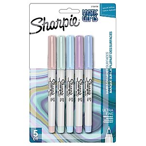 Sharpie Mystic Gems Ultra-Fine Point Permenant Marker 5/Pkg-2136730