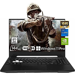 ASUS TUF Dash Gaming Laptop, 15.6" FHD 144Hz, Intel Core i7-12650H, Windows 11 Pro, 16GB RAM, 1TB SSD, GeForce RTX 3070, WiFi 6, Thunderbolt 4, Backlit Keyboard, RJ-45, Type-C, Durlyfish