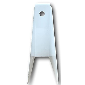 (10 Pack) K-TEC White Aluminum Steep Gutter Wedges for 5 Inch K-Style Gutters- Use to Level Your Gutters When Fascia is at an Angle for 6/12 Through 10/12 Roof Pitch.