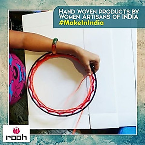 Rooh Dream Catcher ~ Pastel 4 Tier ~ Handmade Mandala Hangings for Positivity (Can be Used as Home Décor Accents, Wall Hangings, Garden, Car, Outdoor, Yoga Temple, Windchime)