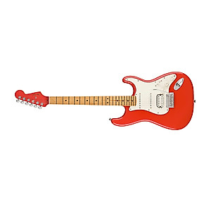 Fender Player Stratocaster Electric Guitar - Fiesta Red with Maple Fingerboard and Matching Headstock