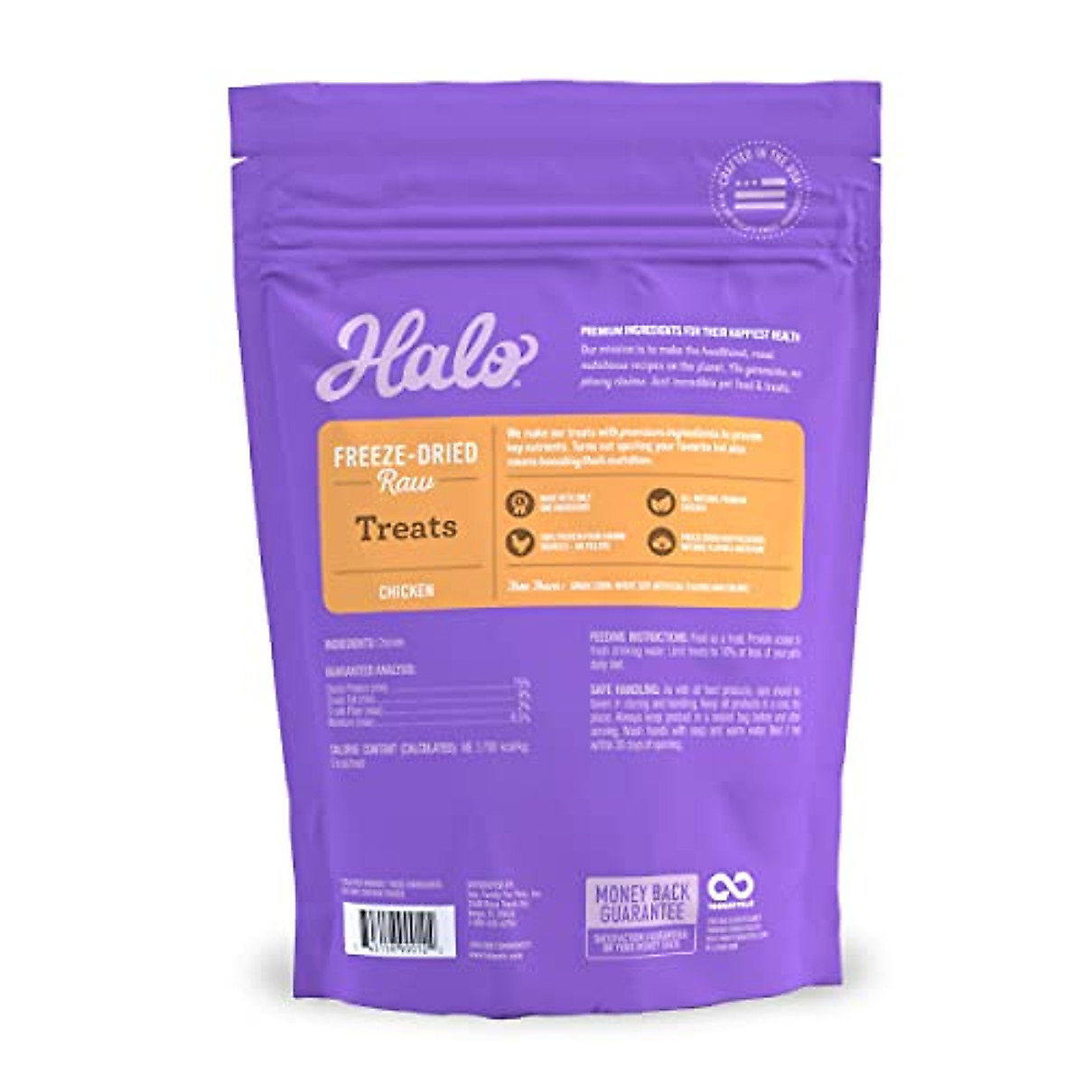 Halo 100% Chicken Breast Freeze-Dried Raw Treats, 3.7 oz.