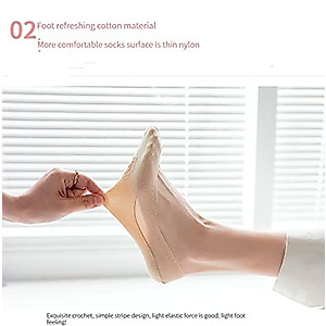 XJIM Non-Slip Invisible Boat Socks Women's No Show Socks Thin Low Cut Liner Non Slip Sock for Flats Boat Summer (10 Pairs)