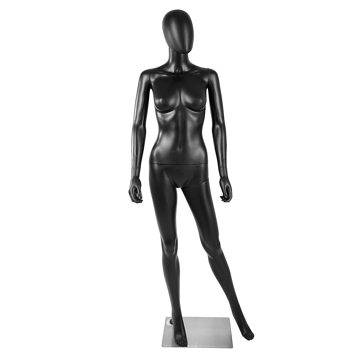 Female Mannequin Full Body Black - 70'' Mannequin Dress Form Display Full Body Mannequin Manikin Torso Stand