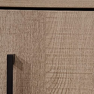 Sauder Beginnings Bookcase with Doors, L: 24.65" x W: 11.65" x H: 71.14", Summer Oak Finish