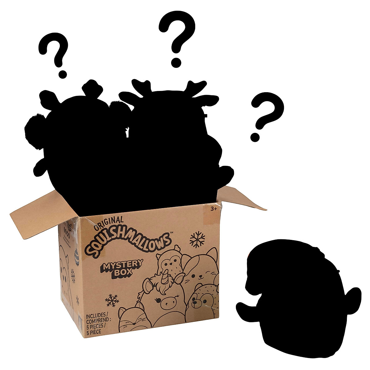 Squishmallows Original 5-Inch Mystery Box 5 Pack - Official Jazwares Plush - Collectible Soft & Squishy Mini Stuffed Animal Toy - Add to Your Squad - Gift for Kids, Girls & Boys