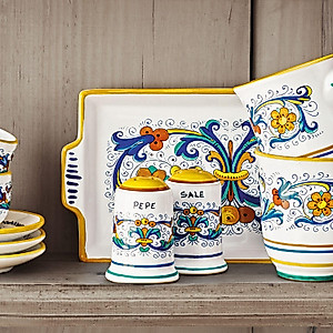 Sur La Table Nova Deruta Salt and Pepper Shaker Set, White