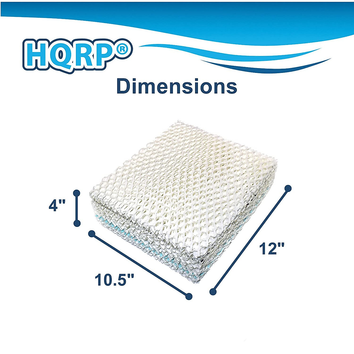 HQRP Wick Filter Replacement Compatible with Bemis Essick Air AIRCARE SS390DWHT, 826000, 826800, 826600, 826900, 821000, 821001, 831000 Evaporative Humidifiers