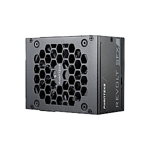 Phanteks (PH-P750PSF) Revolt SFX 750W 80PLUS Platinum, SFX Power Supply, Fully Modular, Platinum-Rated Efficiency, Silent Fan, Black.