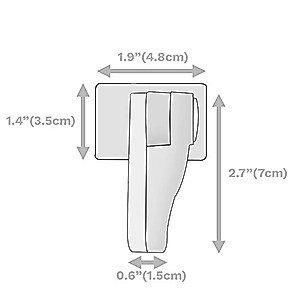 Inaya Child Proof Door Lever Lock (4-Pack) - Door Handle Lock - 3M Adhesive - Minimalist Design - No Drilling Child Safety Door Handle Locks