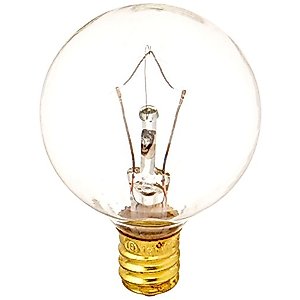 Bulbrite Incandescent G12 Candelabra Screw Base (E12) Light Bulb, 25 Watt, Clear