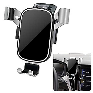 musttrue LUNQIN Car Phone Holder for 2019-2024 Volvo S60 [Big Phones with Case Friendly] Auto Accessories Navigation Bracket Interior Decoration Mobile Cell Mirror Phone Mount