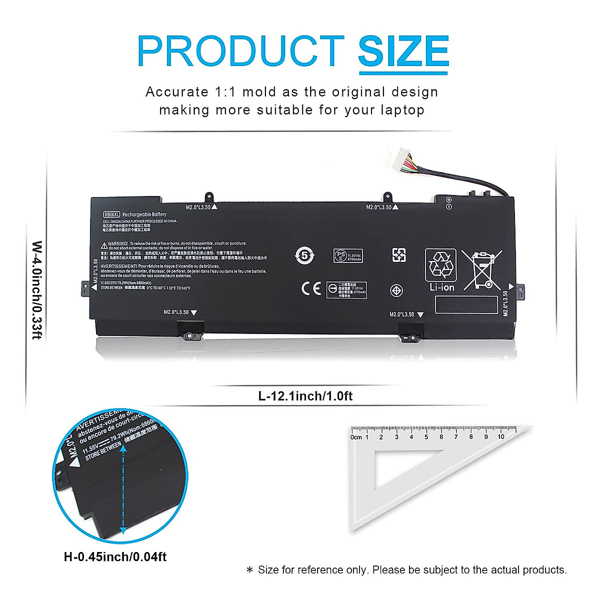 KB06XL 902499-855 902499-856 Battery for HP Spectre X360 Convertible 15-BL1XX 15-BL0XX 15-BL012DX 15-BL112DX 15T-BL000 15T-BL100 15-BL002XX 15-BL075NR 15-BL062NR Z4Z35UA Z4Z38UA 902401-2C1 79.2Wh