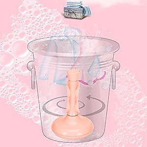 Electric Washing Machine, 360 Degree Mini Portable Laundry Washer, Multi-Function Desktop Washing Machine USB Powered Underwear Socks Washer for Home/Camping/Dorms/College Rooms(Red)