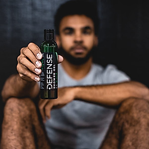 Defense Soap Organic Peppermint Body Wash | All Natural Mint Shower Gel with Tea Tree Oil, Eucalyptus Oil. Wrestling Inspired, For All Mens & Womens Skin Types. 8 oz