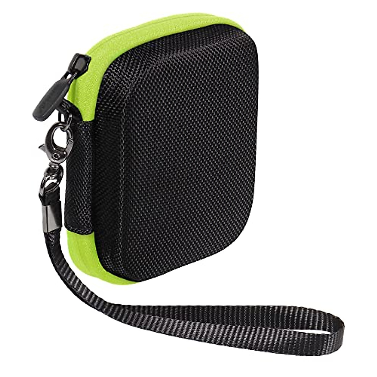 CaseSack case for ZOLEO Satellite Communicator, Black with Green Zip to Match ZOLEO, mesh Accessory Pocket (Black with Green Zip)