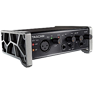 Tascam US-1x2 USB Audio/MIDI Interface with Microphone Preamps and iOS Compatibility