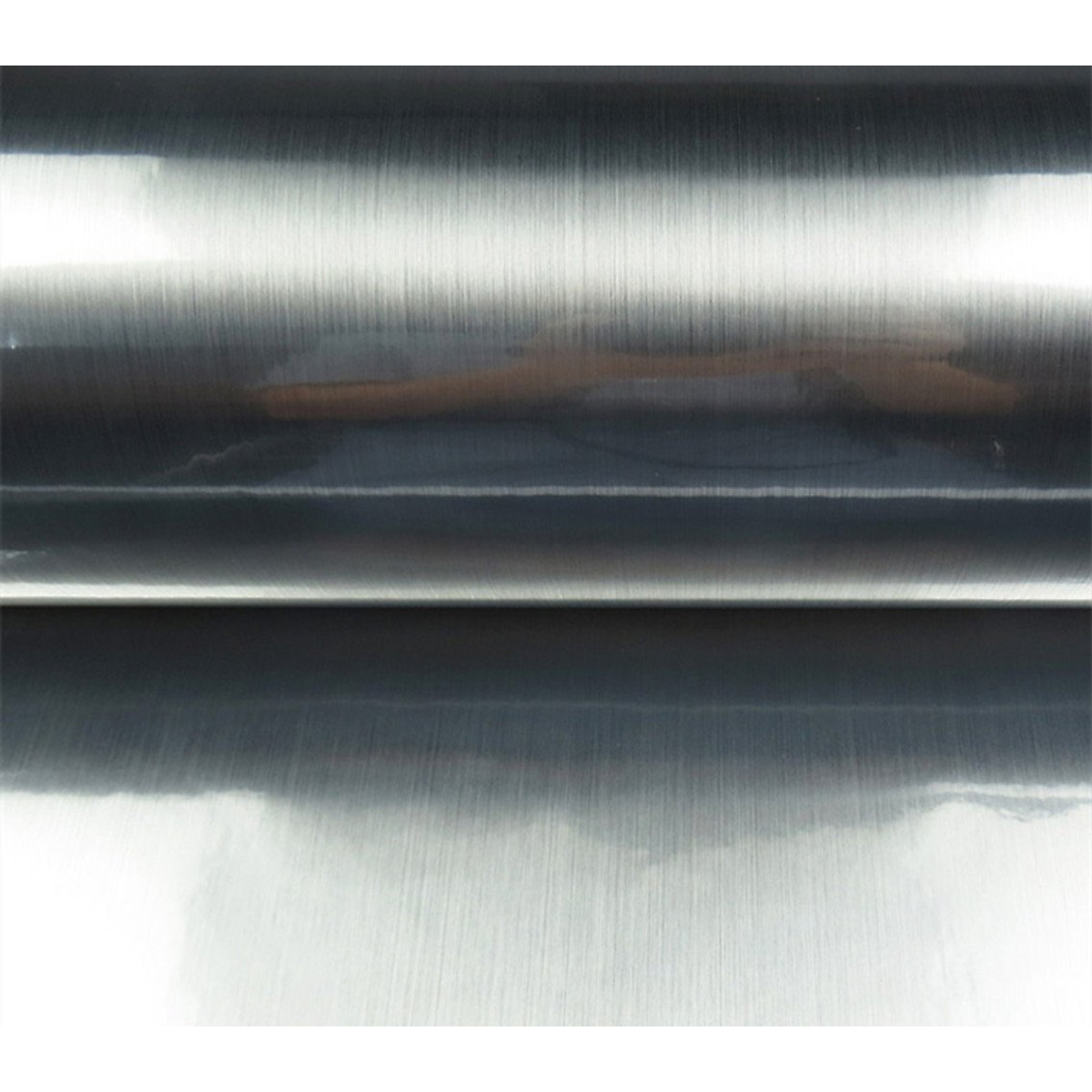 Redodeco Adhesive Metal Look Paper Metallic Peel Stick Paper Film Vinyl Waterproof Anti Greasy Gloss Shelf Liner Sticker for Kitchen Backsplash Dishwasher,15.8inch by 79inch