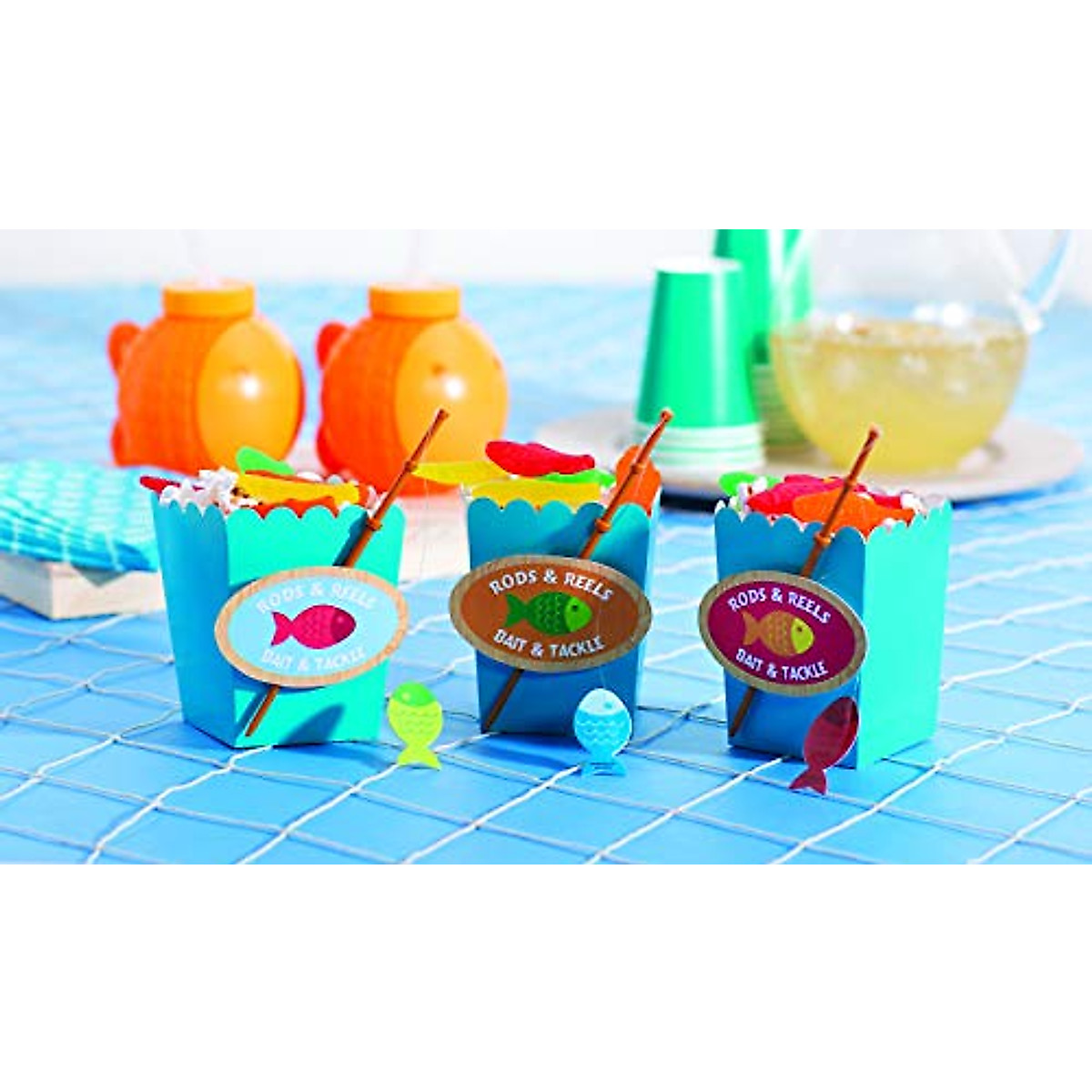 Little Fisherman Fishing Pole Picks (set of 25) Party Supplies