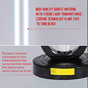 Uvo Lamp - Home Disinfection Device, Haloclean UV Bed Bugs, UV Light Sanitizer Wand, Ultraviolet Light with 3- Speed Timing and Remote Control, 38w 110v UV Lamp (Black*2)