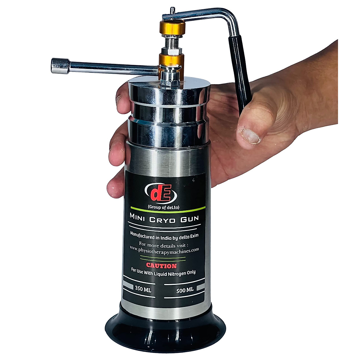 Delta Portable Mini Cryo Gun 350 ML Mini Cryo Can Liquid Nitrogen Sprayer For Dermatology Stainless Steel Container Spray