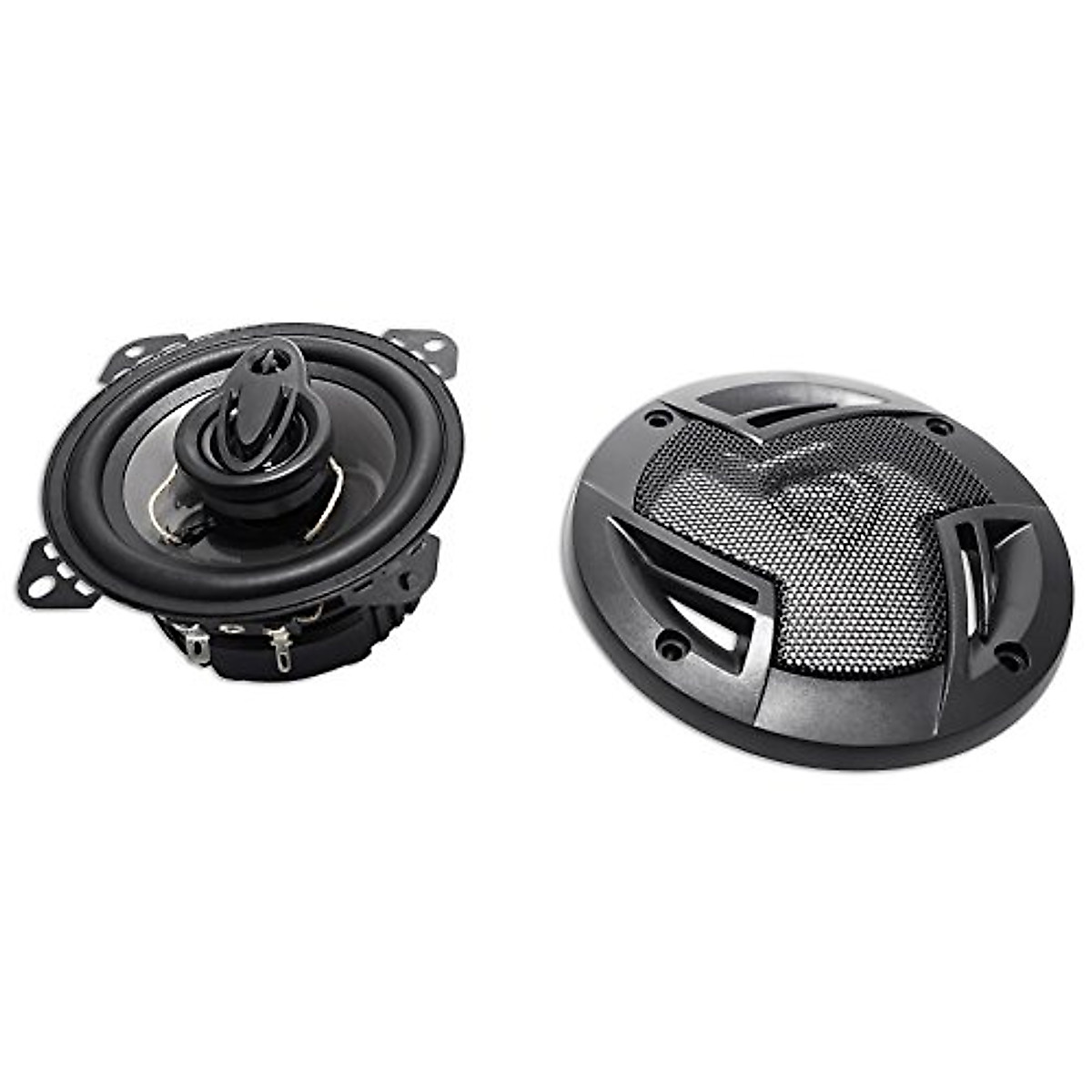 Pair Rockville RV4.3A 4" 3-Way Car Speakers 500 Watts / 70w RMS CEA Rated Total
